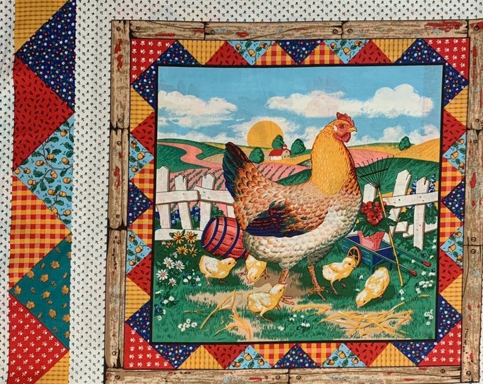 100% Cotton Farmers Market Fabric, Produce Market, Kitchen Curtains ...