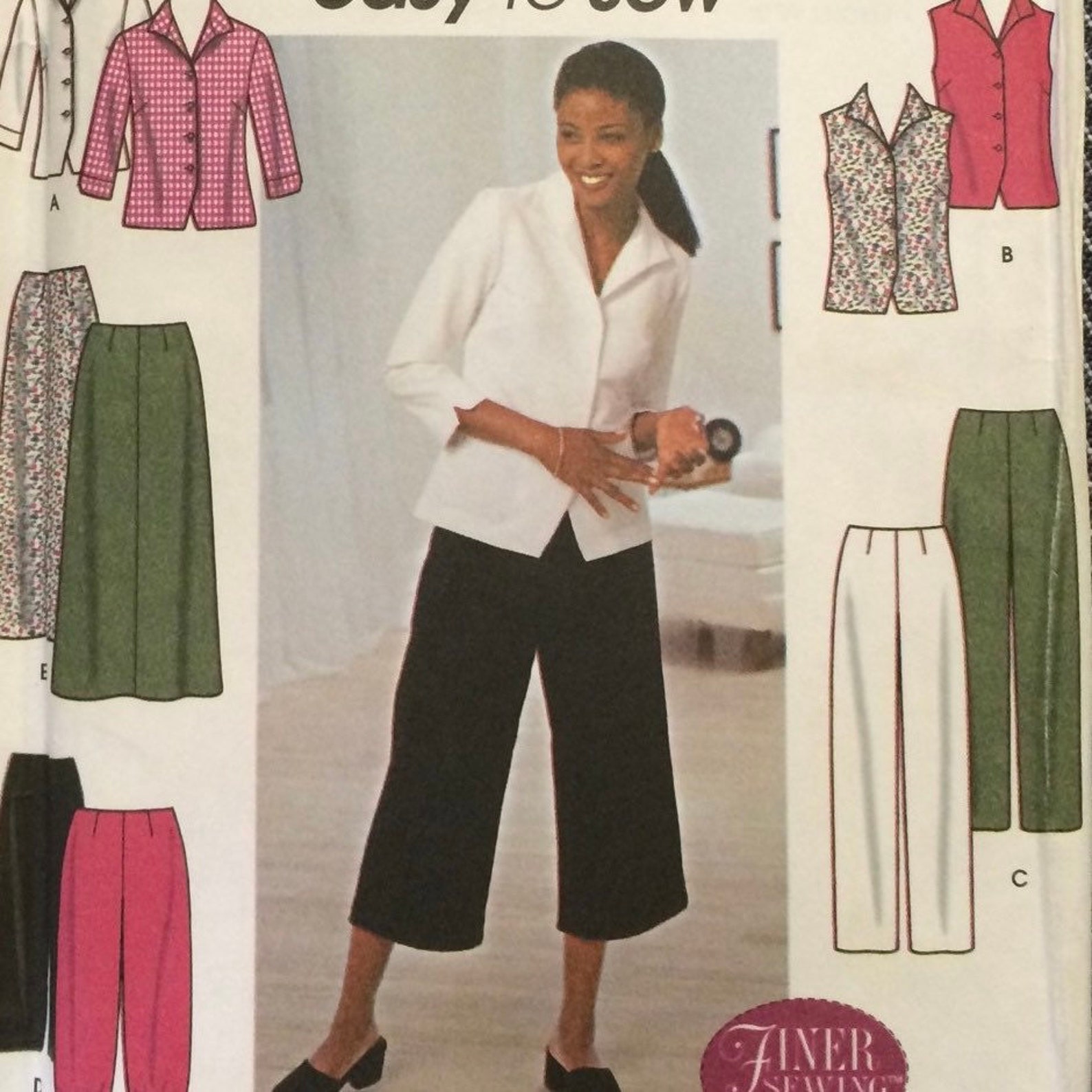 Misses Shirt Pants Capri and Skirt Pattern Simplicity 9158 - Etsy