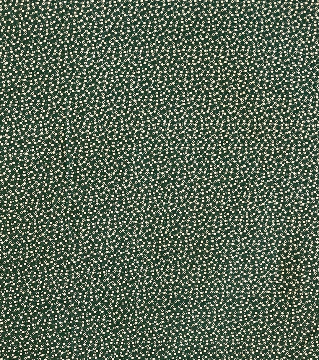 Beige and Green Calico Cotton Fabric - Etsy