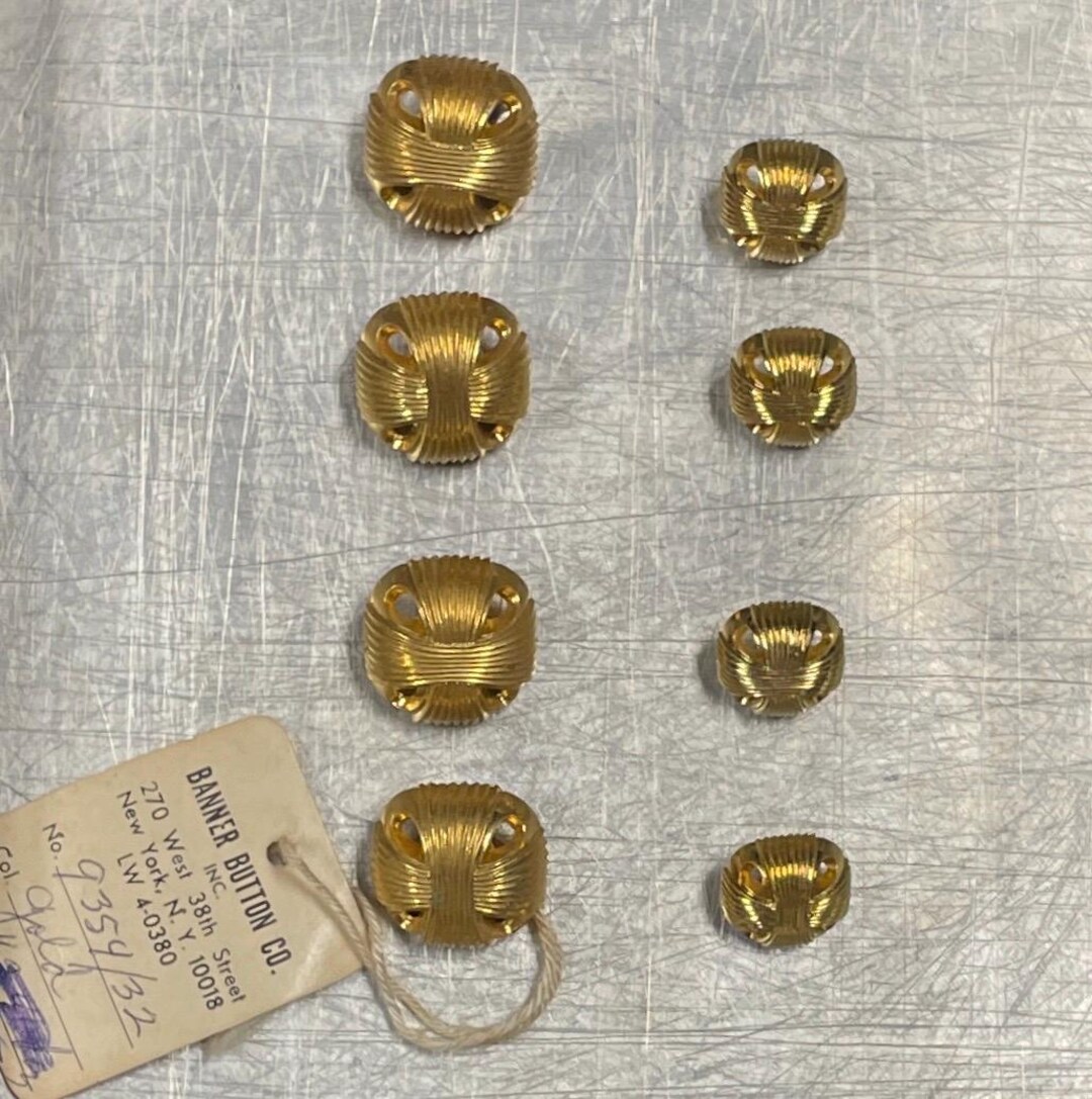 Vintage Gold Loose Buttons - Etsy