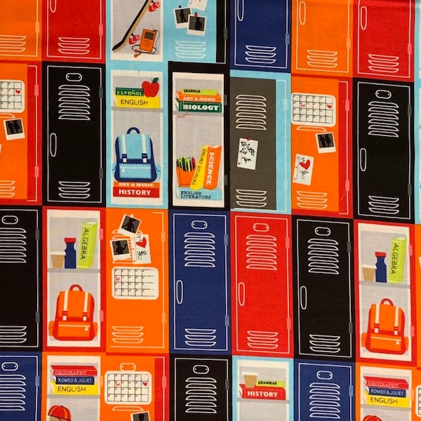 School Theme Fabric - Etsy