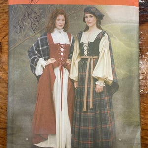 Misses 1800s Dress Pattern, Costume Pattern, Simplicity 3623 - Etsy