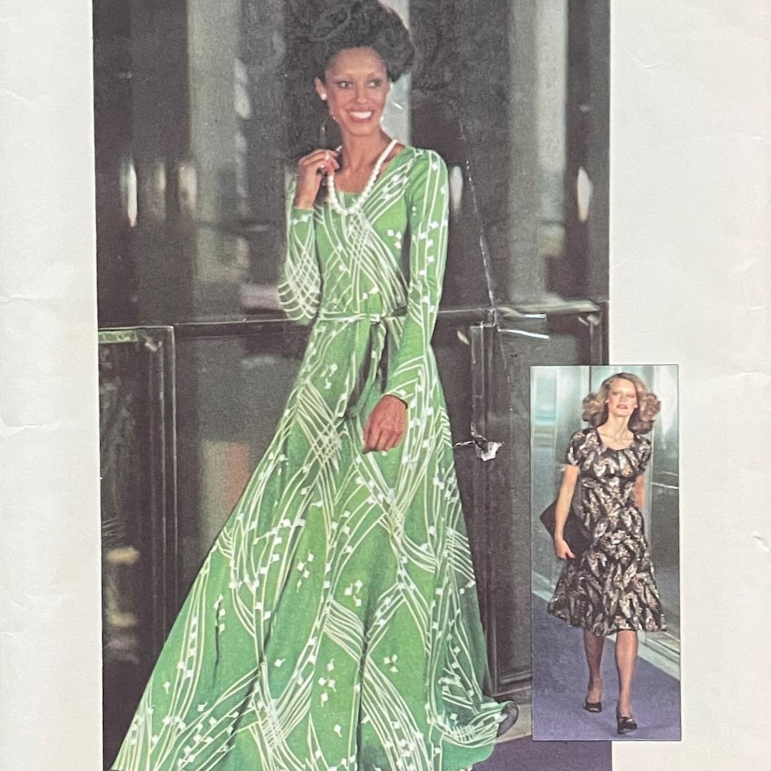 Easy Vintage Knit Dress Pattern, Simplicity 7255, UNCUT - Etsy