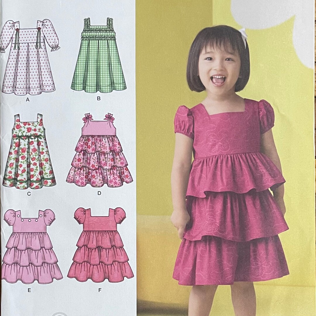 Girls and Toddler Dress Pattern, Simplicity 2709, UNCUT - Etsy