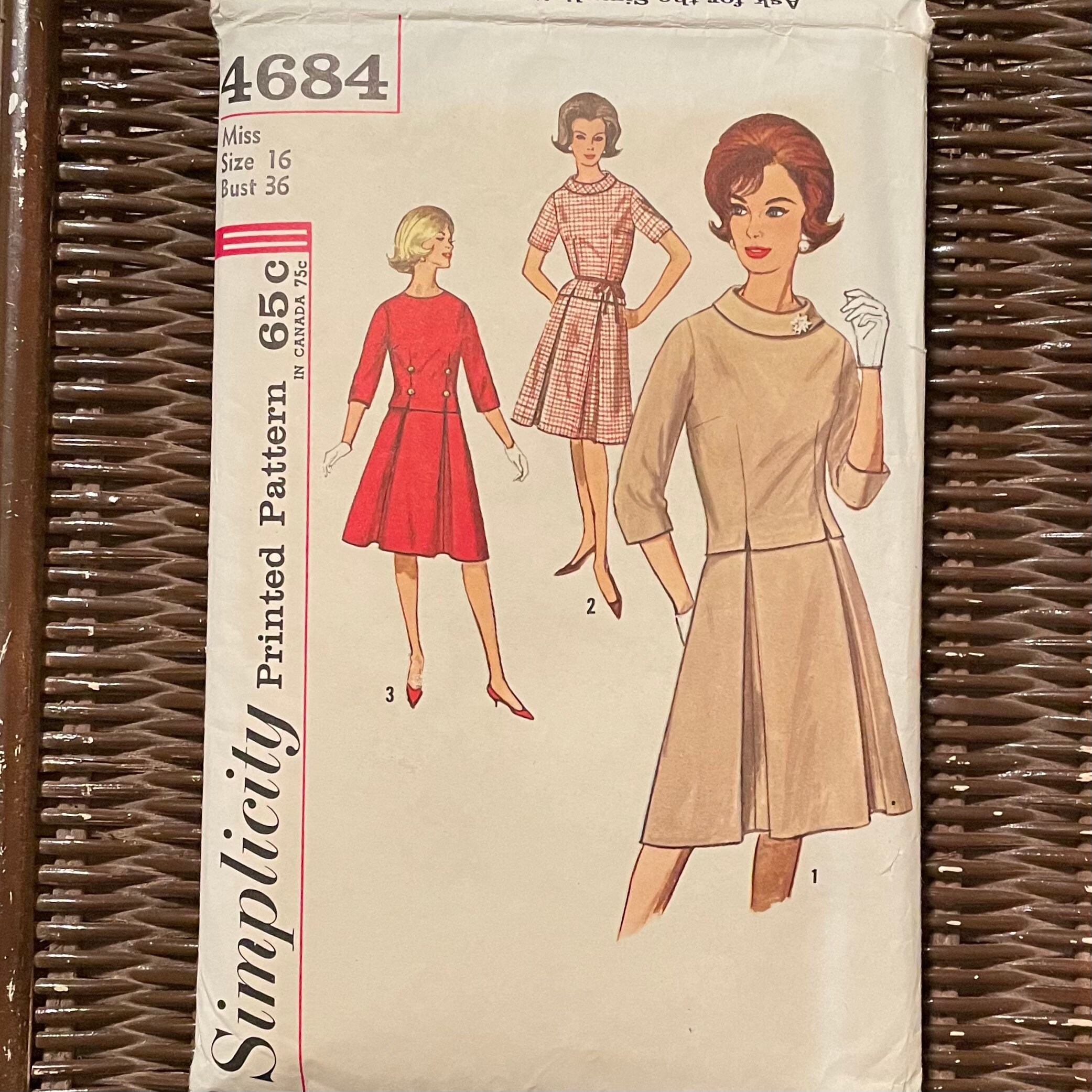 Sewing & Fiber Sewing dress & bolero pattern Simplicity 2886 Partially ...