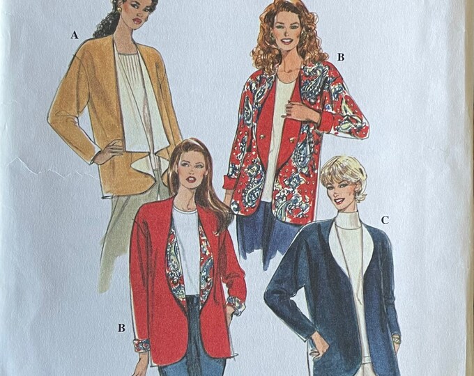 Vintage Misses' Reversible Jacket Pattern, Simplicity 7109, UNCUT - Etsy
