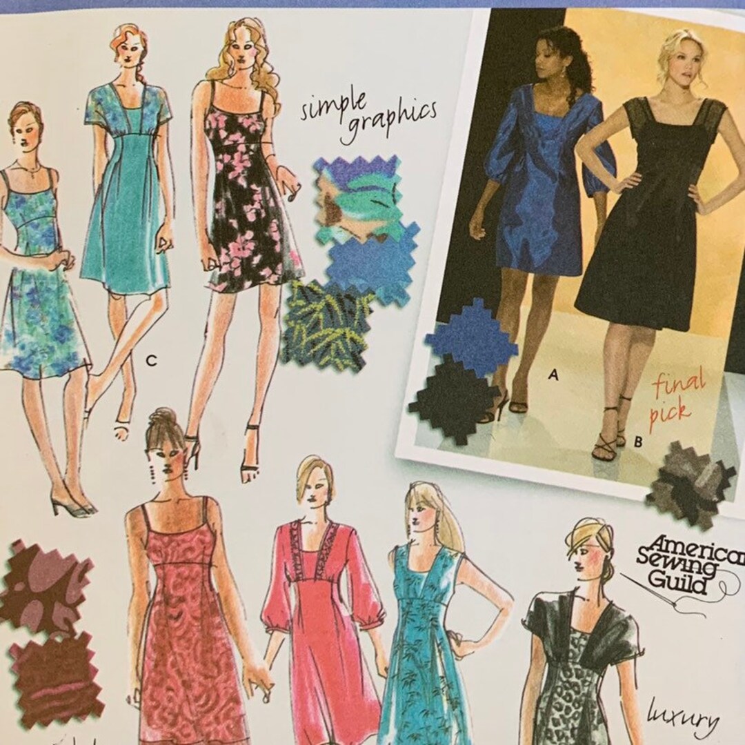 Sleeveless Dress Patten, Little Black Dress, Simplicity 3676, UNCUT - Etsy