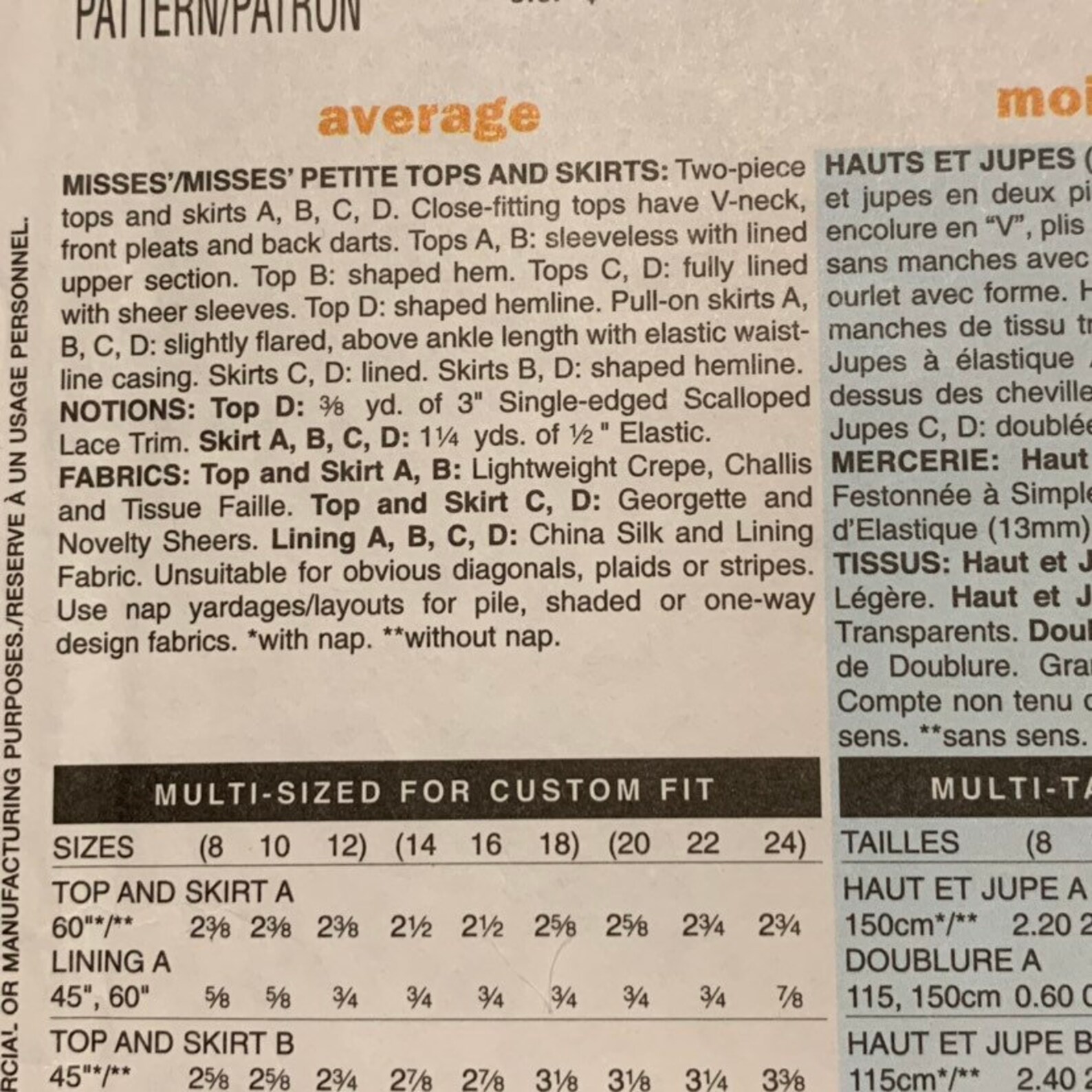 Pull on Skirt and Top Pattern, Simplicity 4184, UNCUT - Etsy