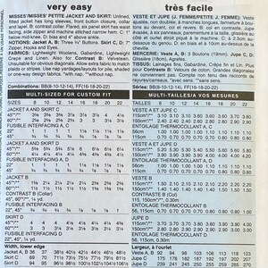 Skirt and Unlined Jacket Pattern, Butterick 4616, UNCUT - Etsy