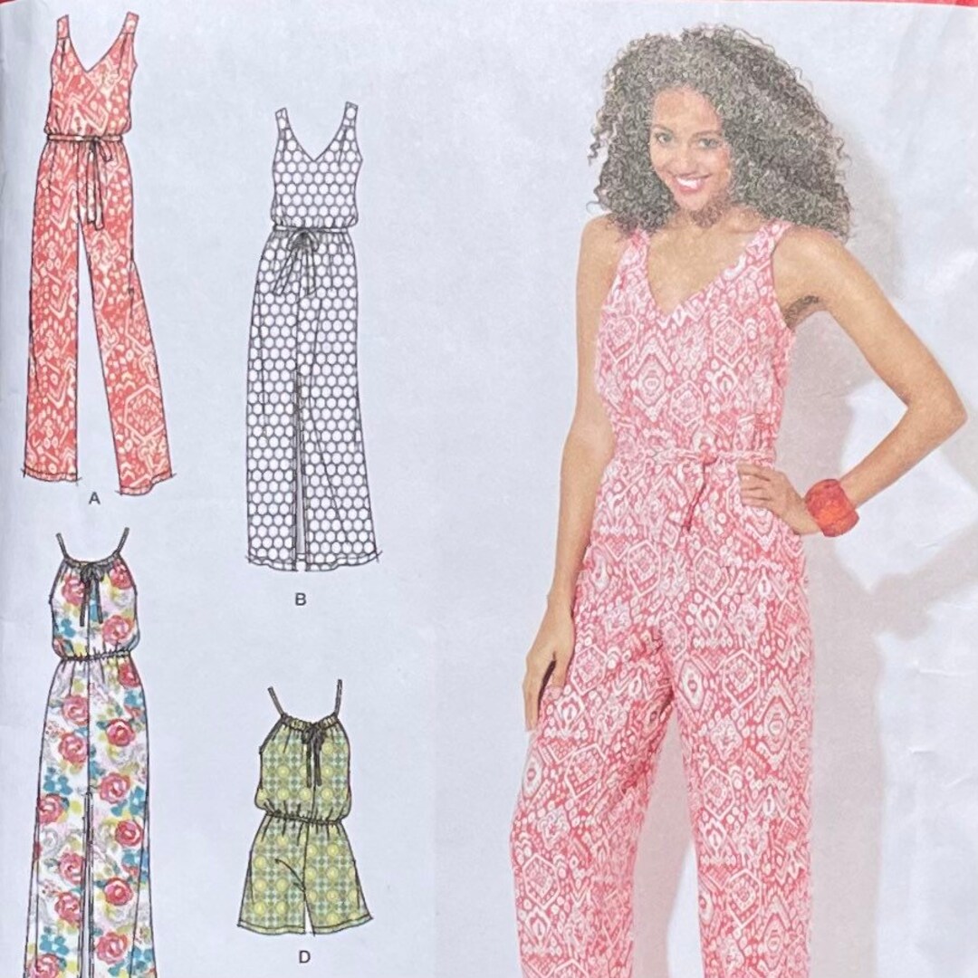 Easy Maxi Dress and Jumpsuit Pattern, Simplicity 1355, UNCUT - Etsy