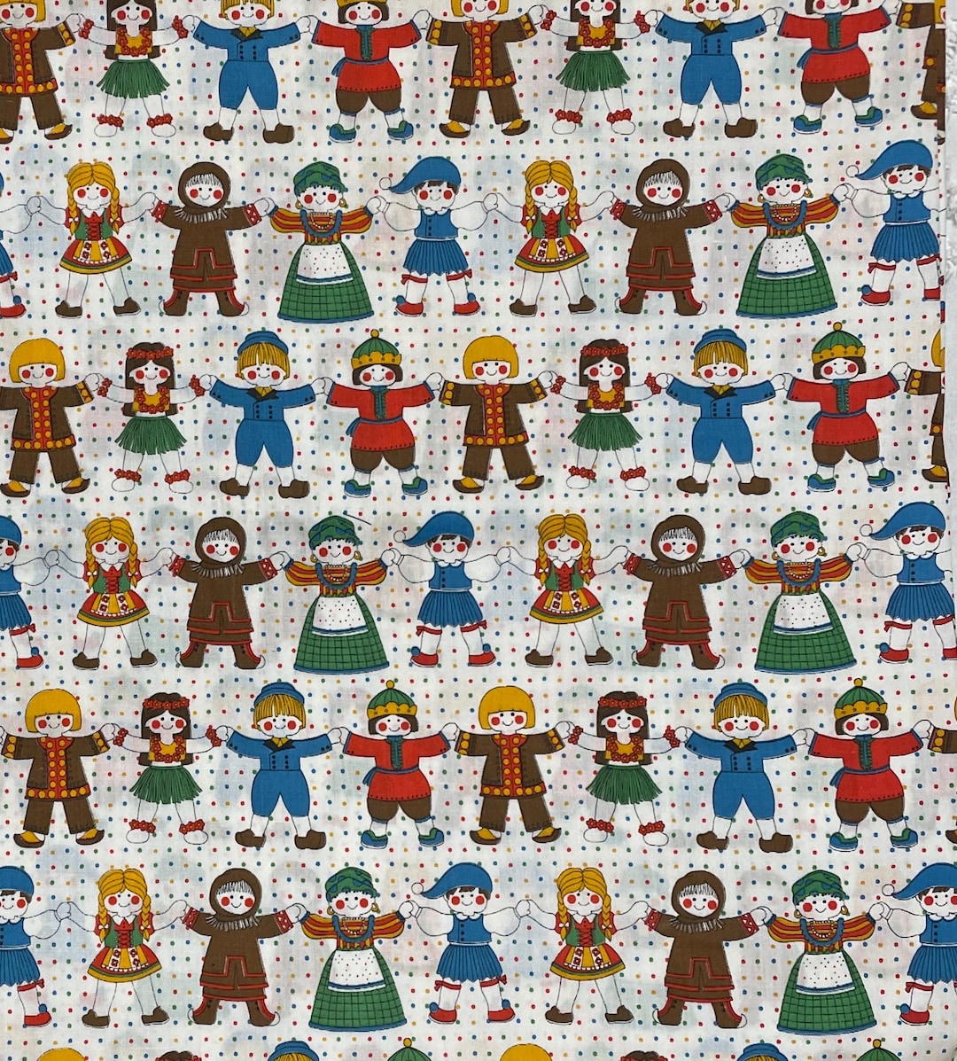 Its A Small World Vintage Fabric, Children - Etsy