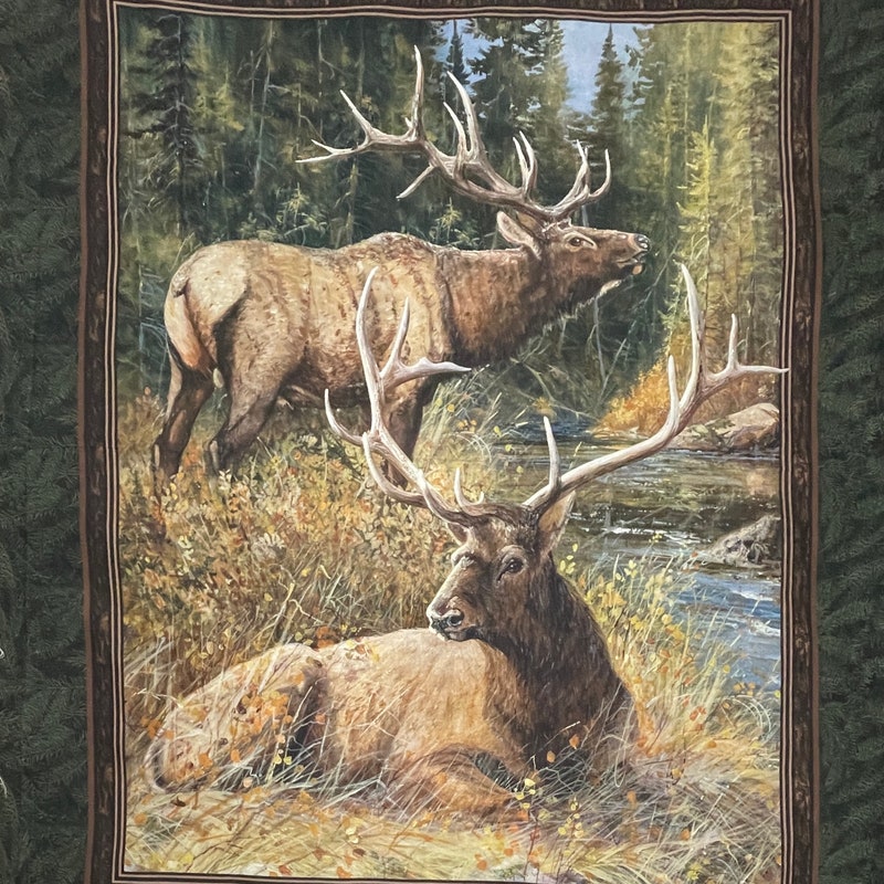 Elk Fabric - Etsy