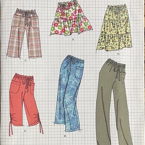 Easy Shorts Skirt and Pants Pattern Simplicity 2414 1 - Etsy