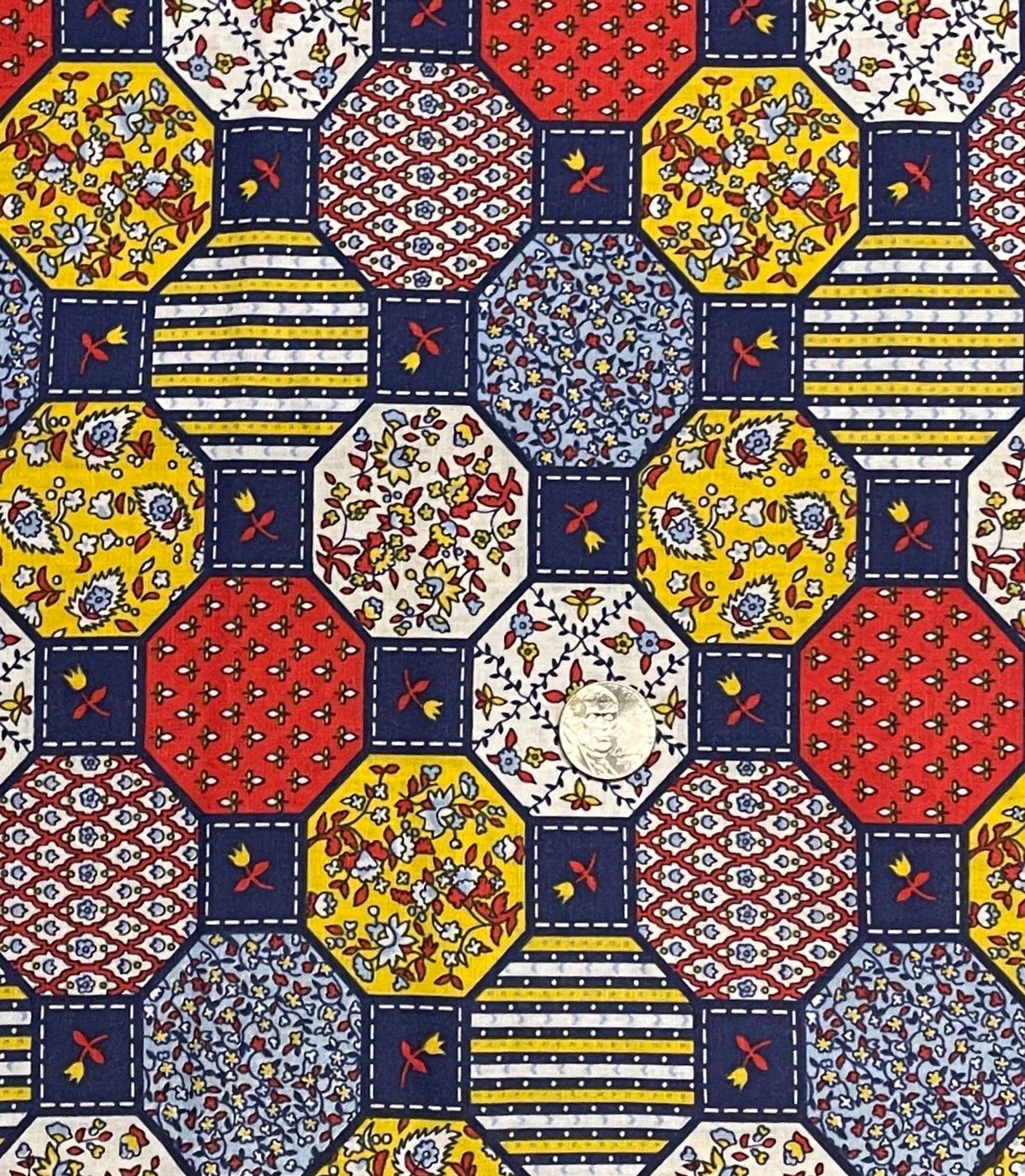 Vintage Calico Cheater Cloth Cotton Fabric - Etsy