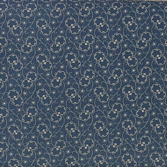 Blue Calico Fabric
