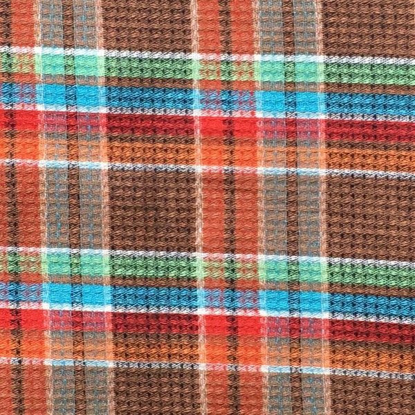 Plaid Cotton Fabric - Etsy