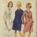 Vintage Semi Fitted One Piece Dress Pattern, A Line, Butterick 4156 ...