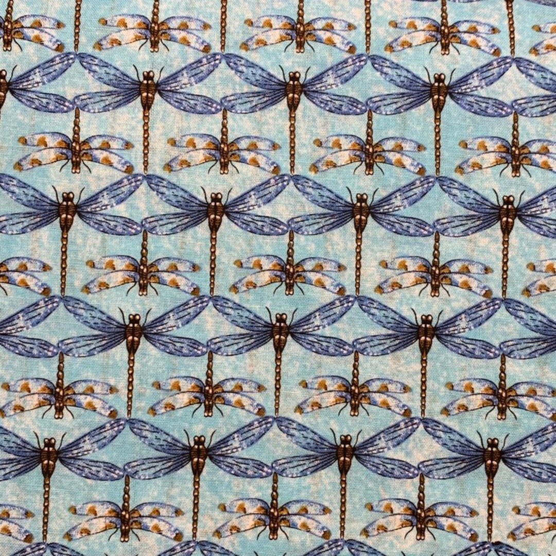 Dragonfly Cotton Fabric, Insect, Science - Etsy