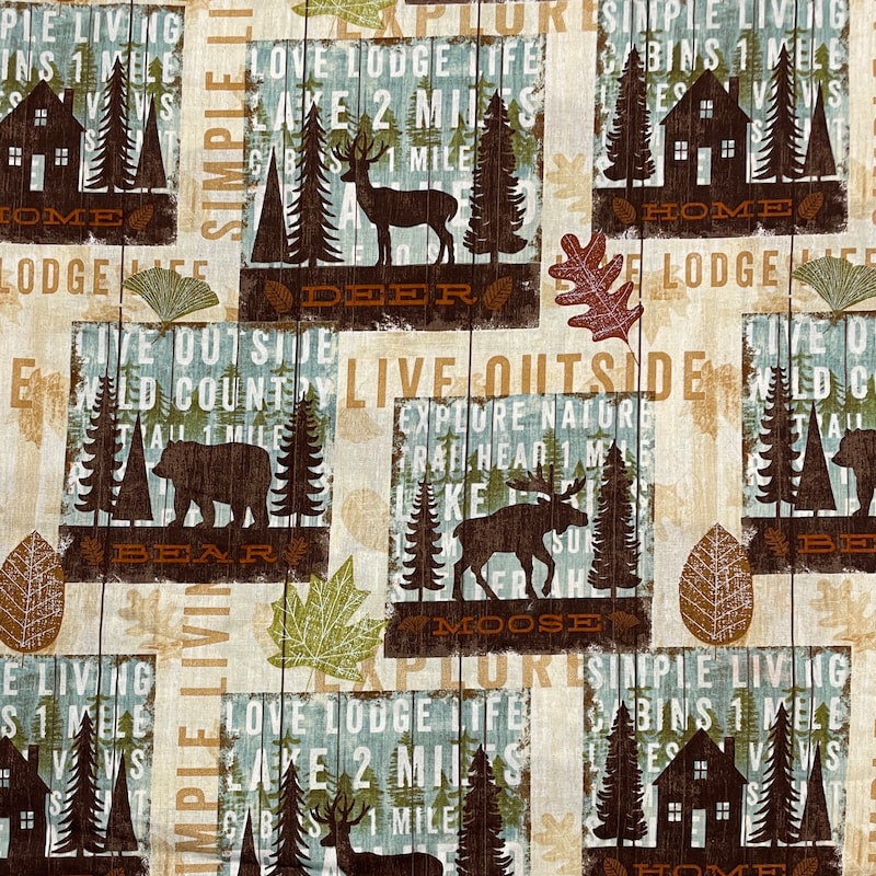 Moose Fabric - Etsy
