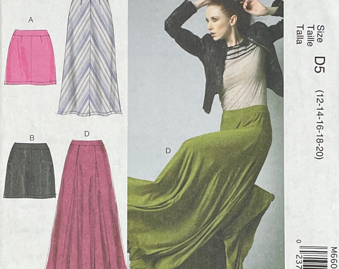 Vintage Gored Skirt Pattern, Simplicity 4414, Partially Cut - Etsy