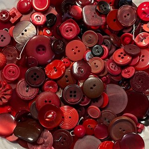 200 Vintage Red Buttons Lot - Etsy