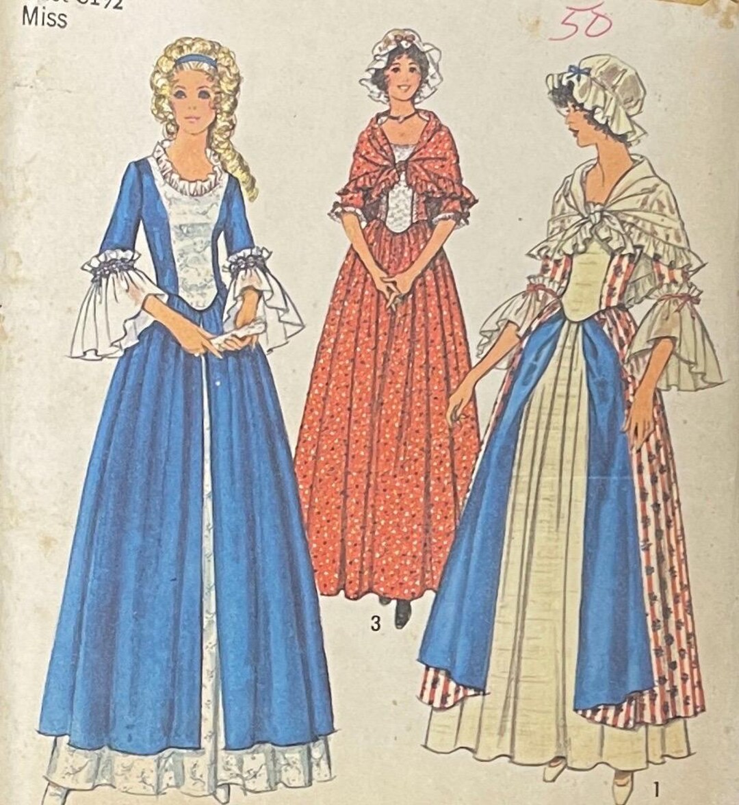 Womens Bicentennial Dress Pattern, Simplicity 6786, UNCUT - Etsy