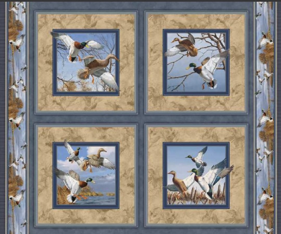 Duck Pillow Panel Cotton Fabric - Etsy