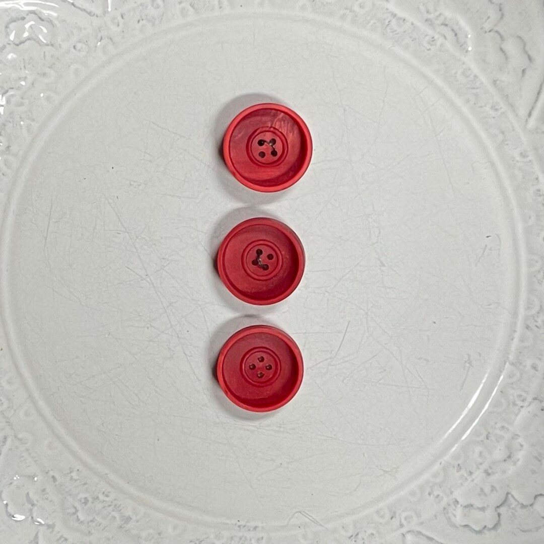 Vintage Red Loose Buttons - Etsy