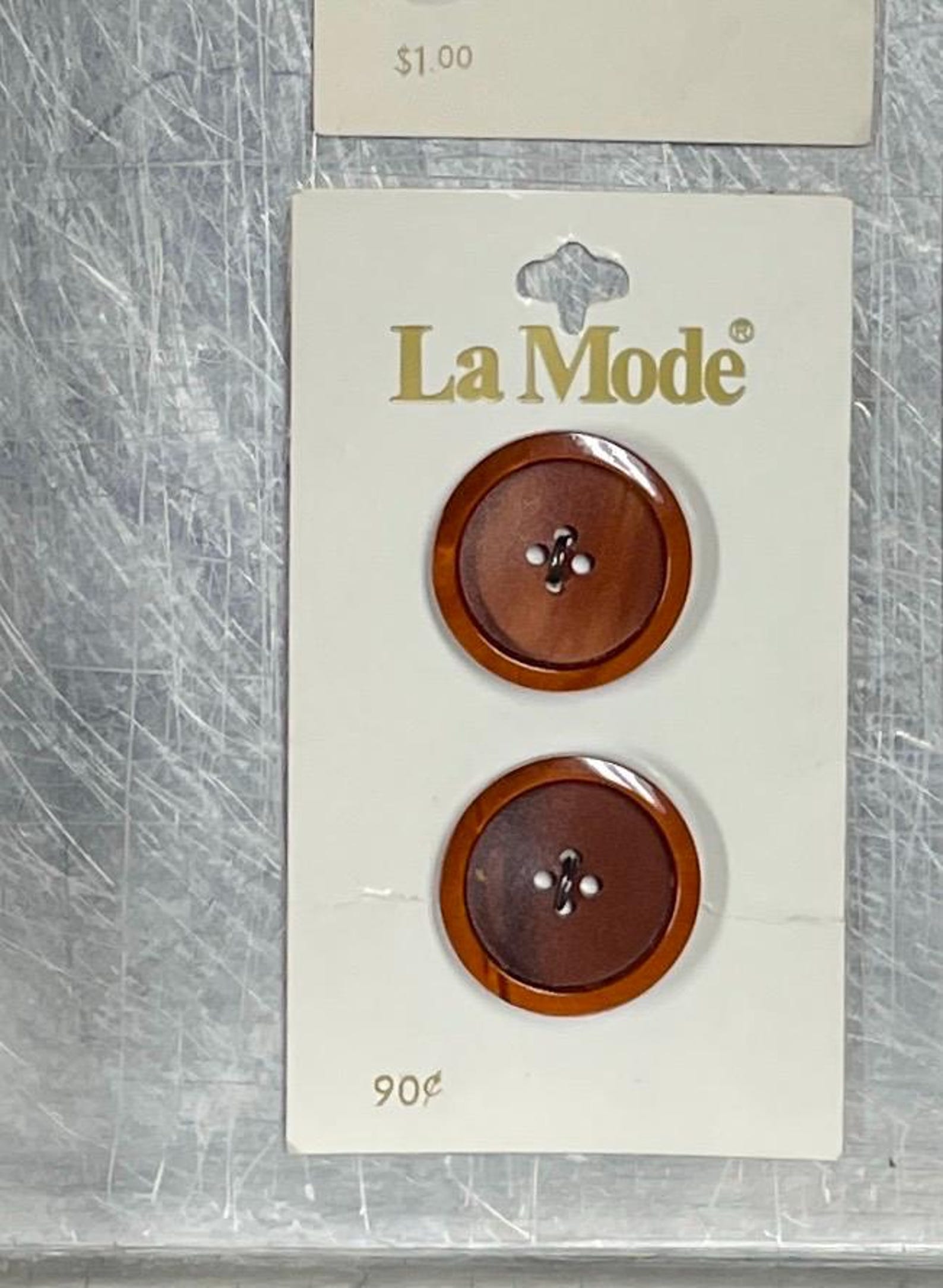 Vintage Rust Buttons on Original Card, La Mode, Holland - Etsy