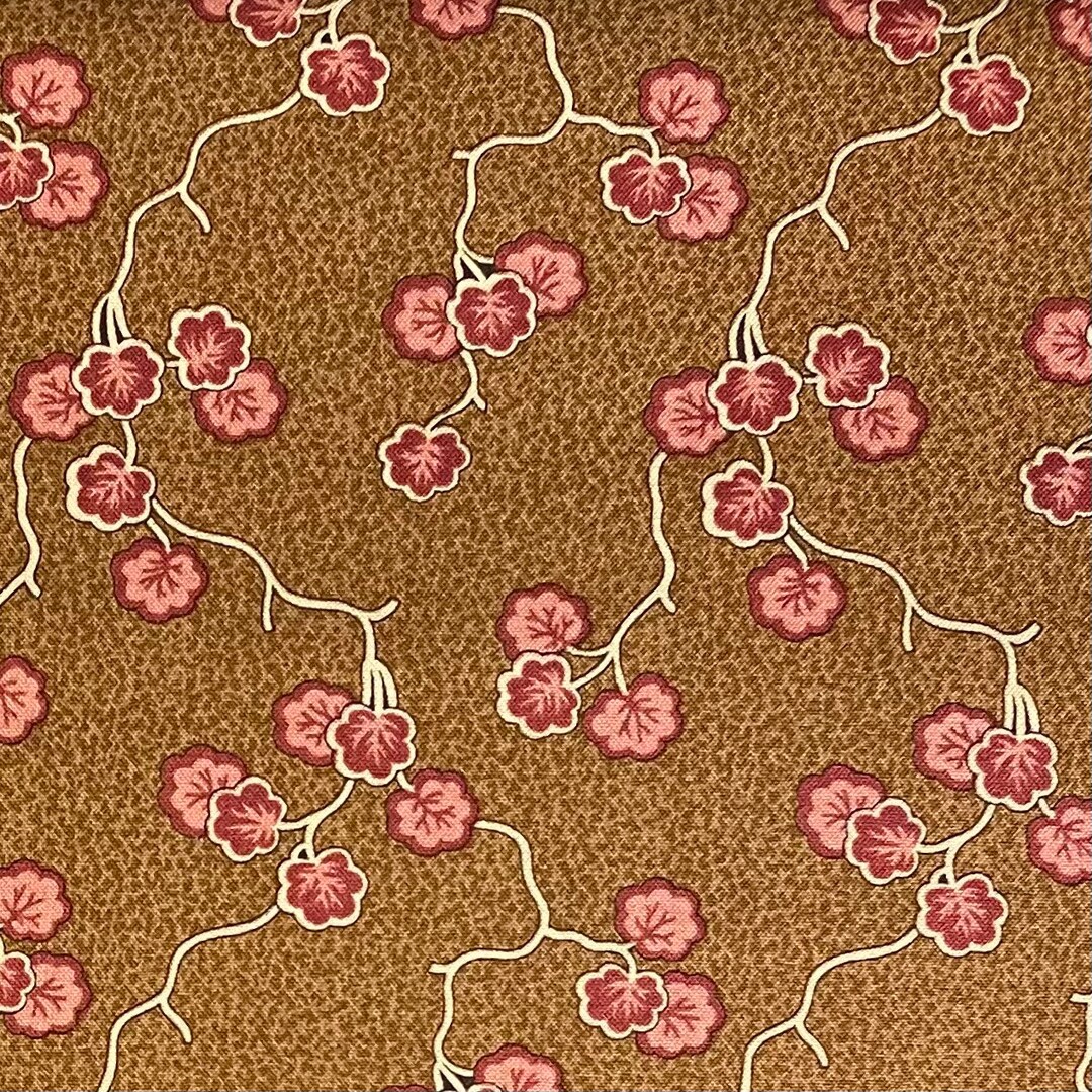 Brown Calico Fabric, Floral, Andover Fabrics, Di Ford Hall, Anne ...