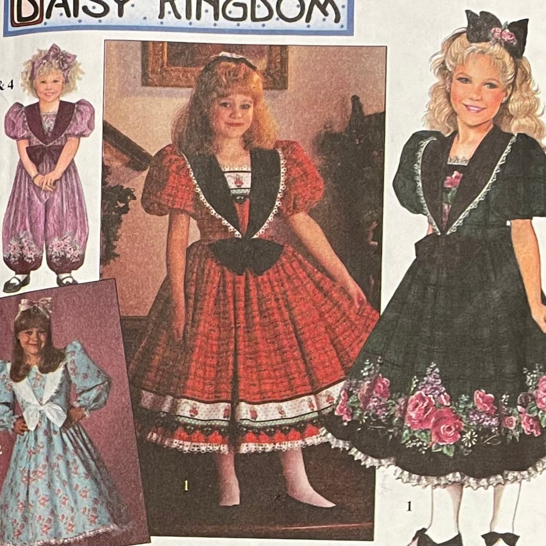 Daisy Kingdom Girls Dress and Romper Pattern, Ruffled, Simplicity 9924 ...