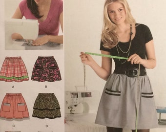 Easy Pull on Skirt Pattern, New Look 6054, UNCUT - Etsy
