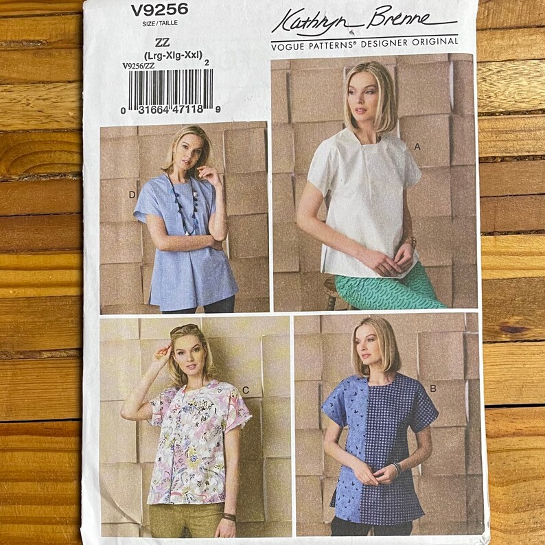 Easy Top Pattern, Vogue 9256, UNCUT - Etsy