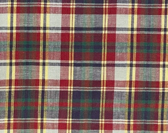 Vintage Plaid Fabric - Etsy