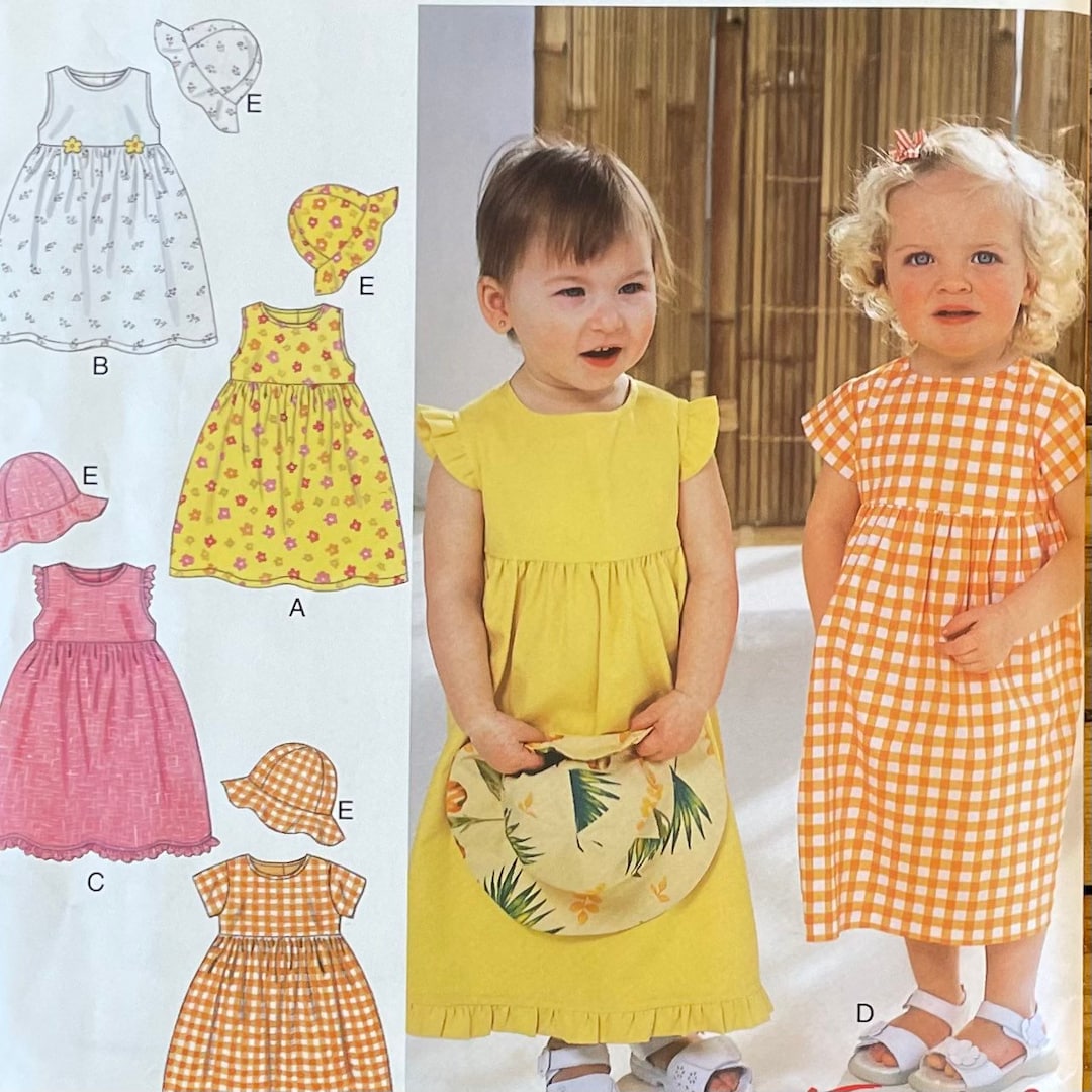 Baby Dress and Hat Pattern, New Look 6192, UNCUT - Etsy