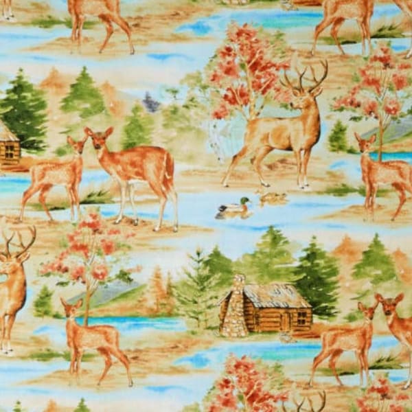 Deer Fabric - Etsy