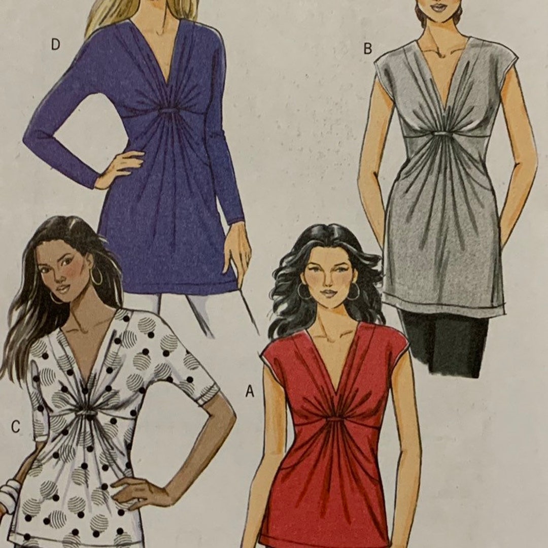 Easy Loose Fitting Top Pattern, Pull Over, Butterick 5495, UNCUT - Etsy