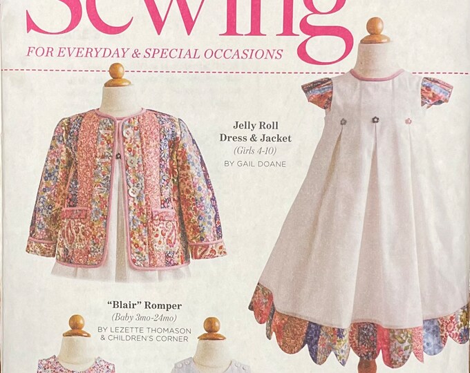 Jelly Roll Dress and Jacket and Romper Pattern, Classic Sewing, UNCUT ...
