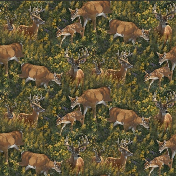 Deer Fabric - Etsy
