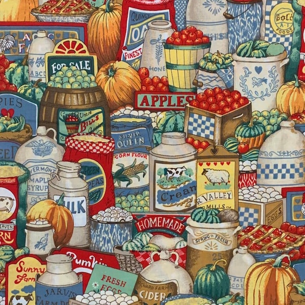 Kitchen Theme Fabric - Etsy