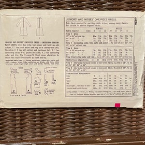 Vintage One Piece Dress Pattern, Little Black Dress, Simplicity 6436 ...