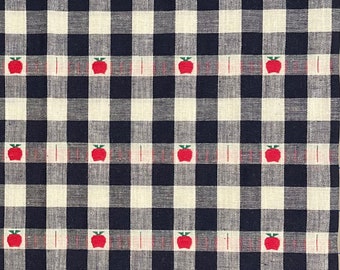 Apple Plaid Fabric - Etsy