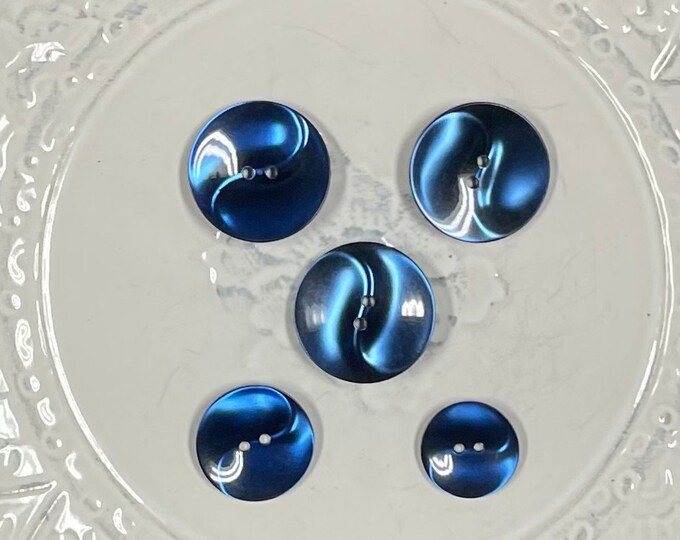 Vintage Blue Buttons in Three Sizes - Etsy