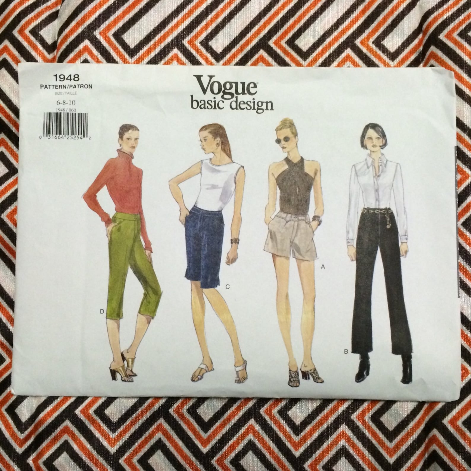 Vogue Basic Design Shorts and Pants Pattern, Vogue 1948, UNCUT - Etsy