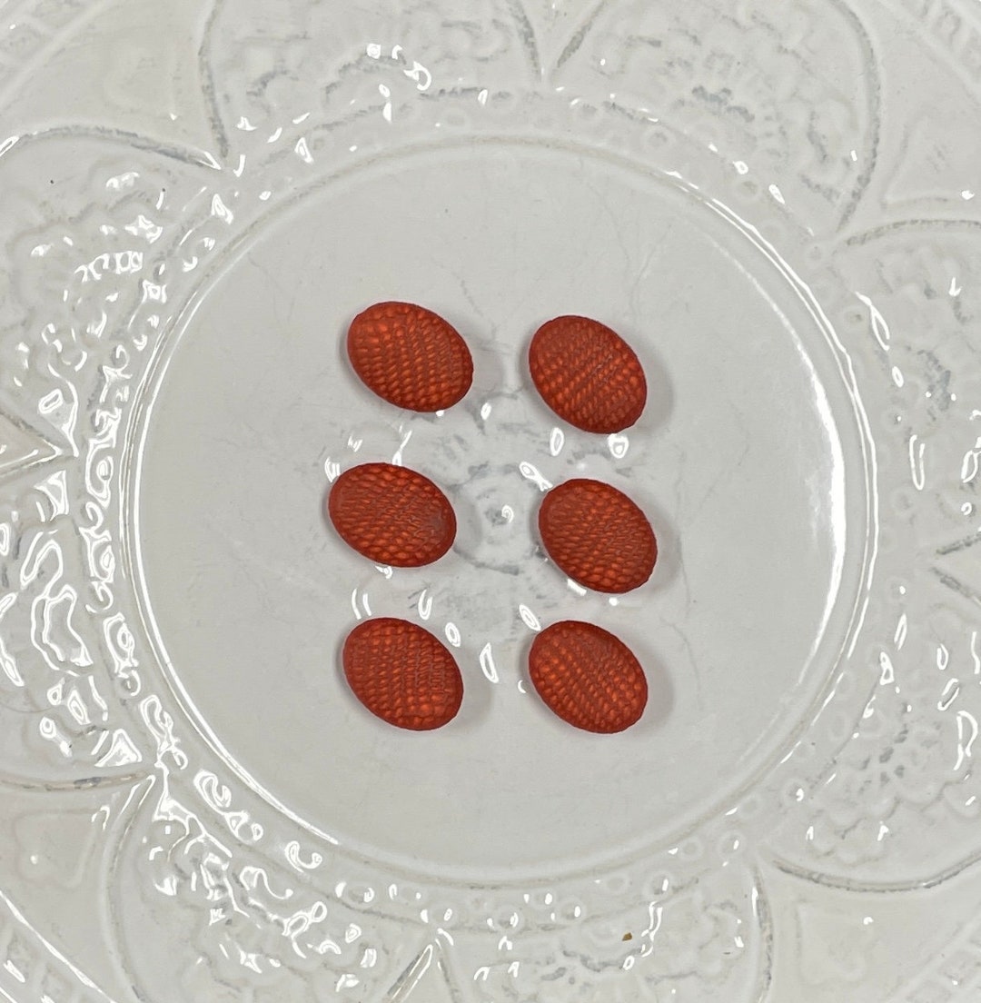 Vintage Brick Orange Red Button - Etsy