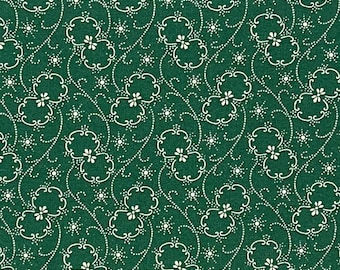 Green Calico Fabric | Etsy