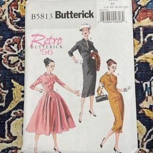Vintage Fitted Dress Pattern, Butterick 5813, UNCUT - Etsy