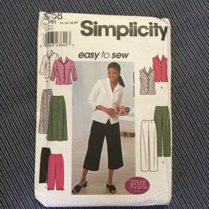 Misses Shirt, Pants, Capri and Skirt Pattern, Simplicity 9158, UNCUT - Etsy