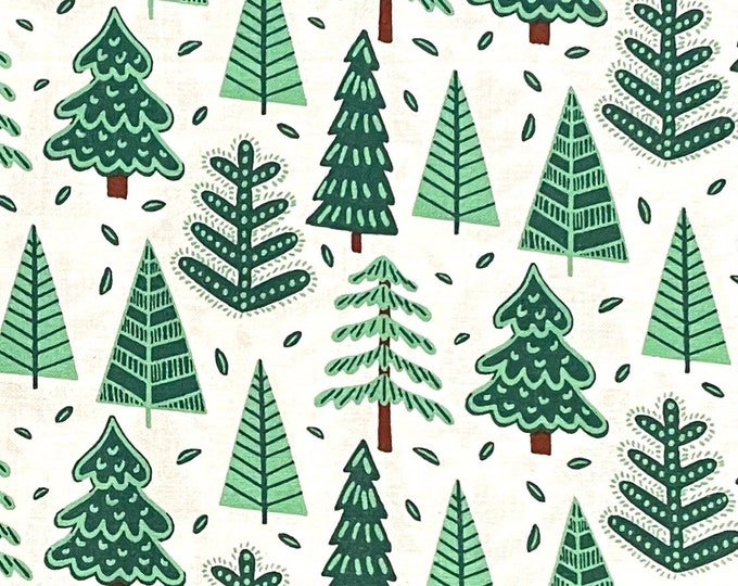 Tree Farm 100 Percent Cotton Fabric by Marcus Fabrics Tree Print ...