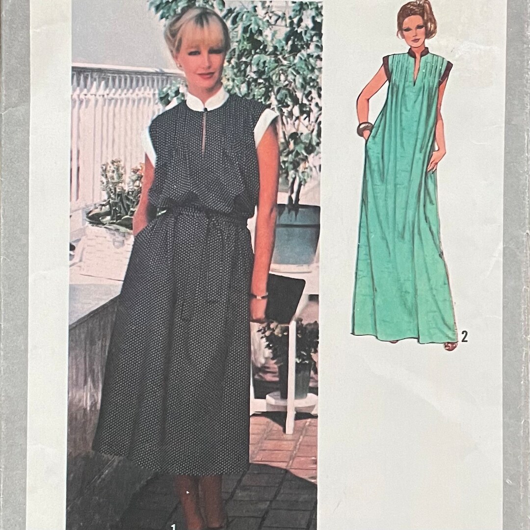 Vintage Tucked Pullover Dress Pattern, Simplicity 8919, UNCUT - Etsy